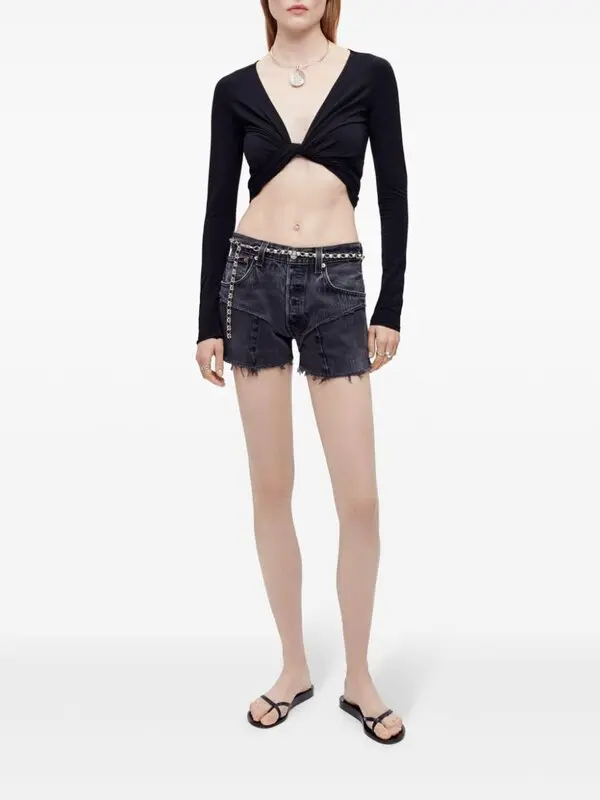 RE/DONE X Pamela Anderson Wrapped Cropped Top
