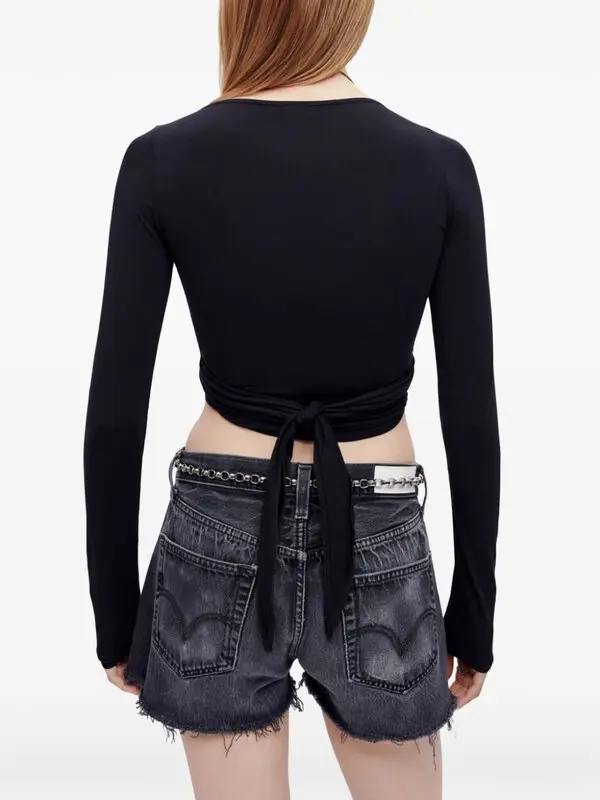 RE/DONE X Pamela Anderson Wrapped Cropped Top