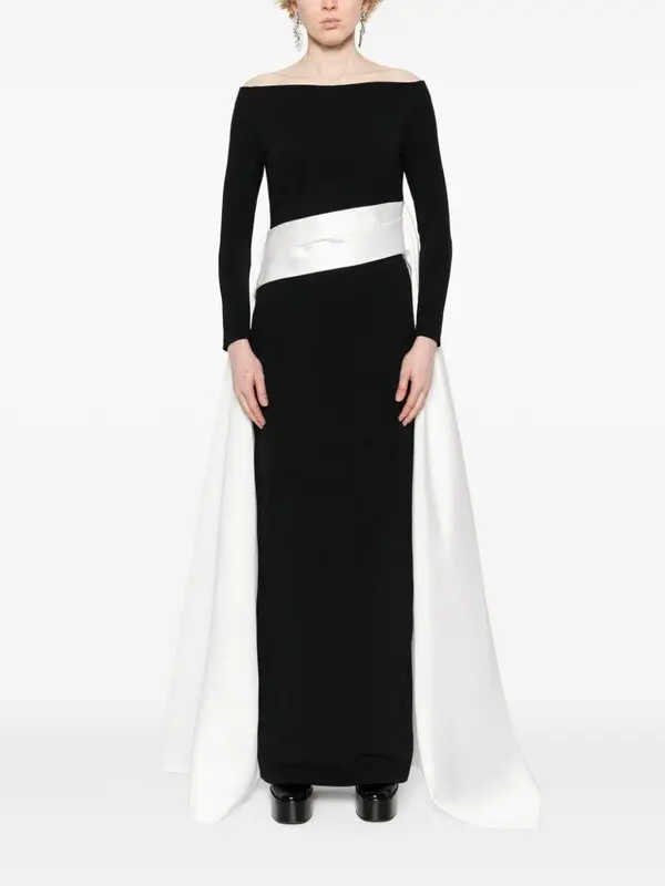 knee length dresses for ladies The Irma Maxi Dress in Ruby – Solace London main image 0