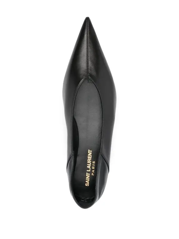 Saint Laurent Nour Ballerina Shoes - Black