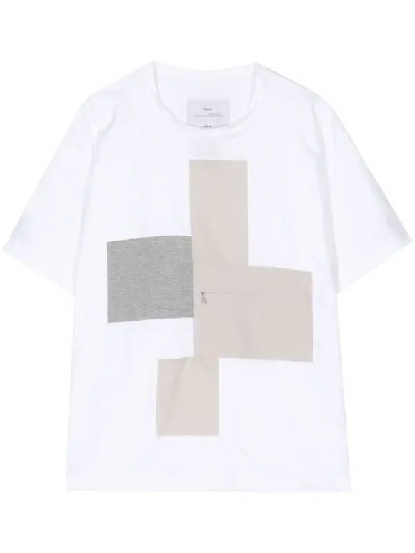 FUMITO GANRYU Front-pocket Cotton T-shirt