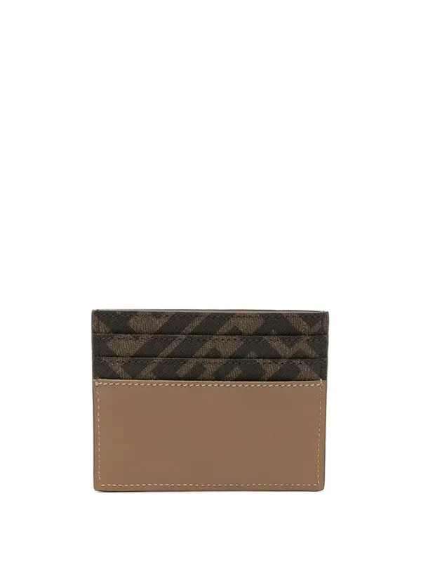 Fendi Ff Monogram Cardholder - Brown
