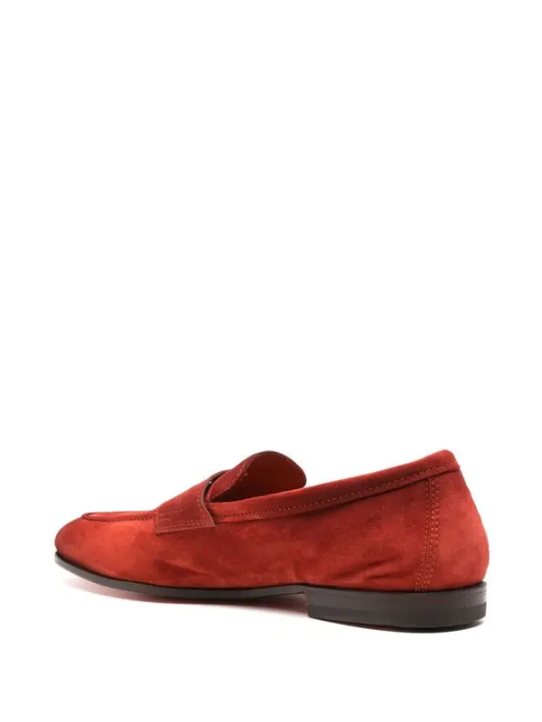 Santoni Penny-slot Loafers - Red