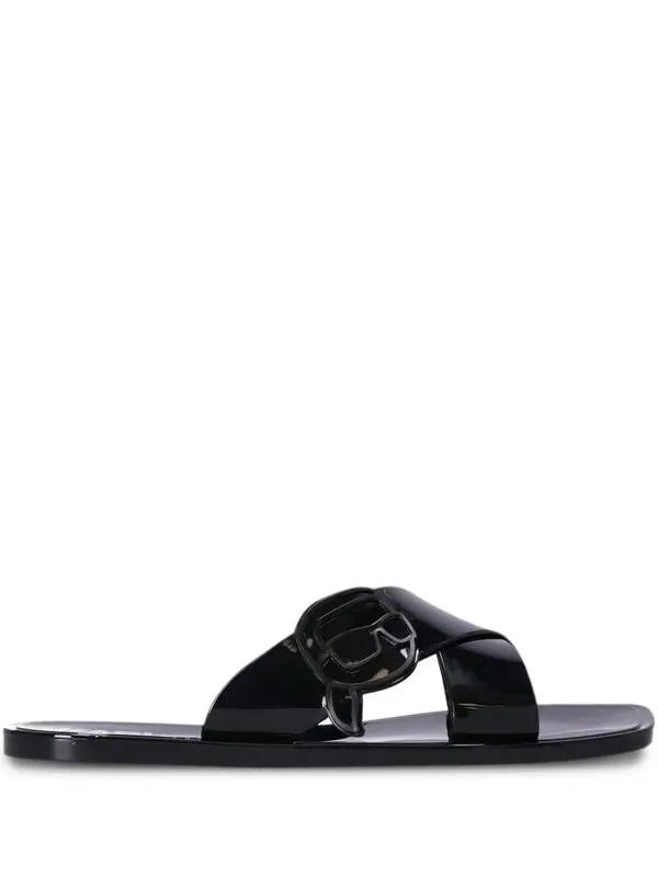 Karl Lagerfeld Jelly Iii Nft Kross Slides - Black