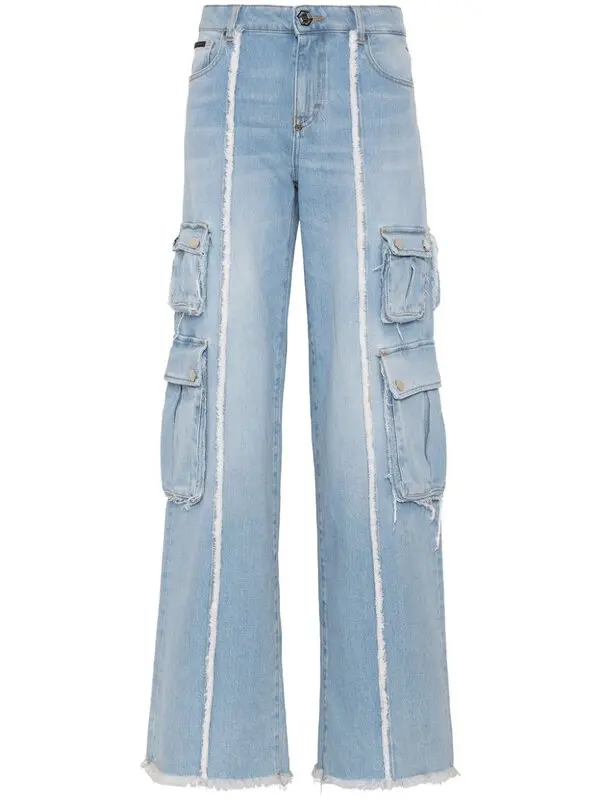 Philipp Plein Wide-leg Cargo Jeans