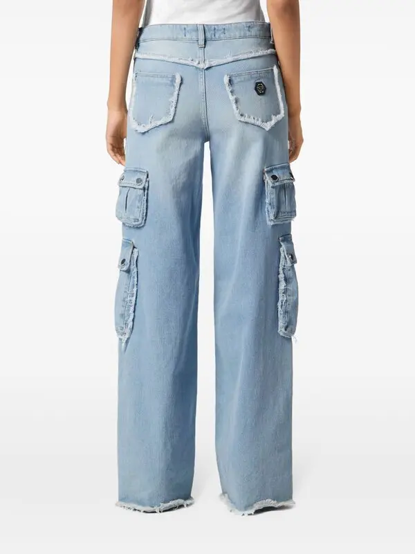 Philipp Plein Wide-leg Cargo Jeans