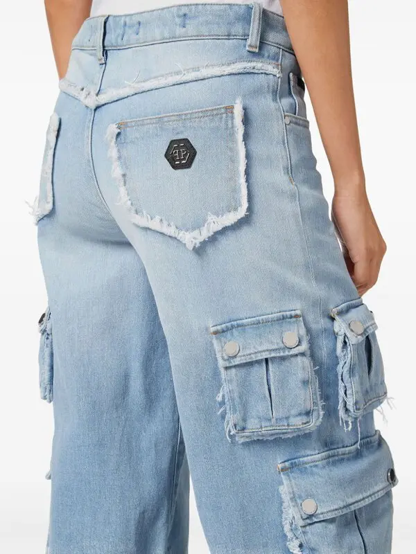 Philipp Plein Wide-leg Cargo Jeans
