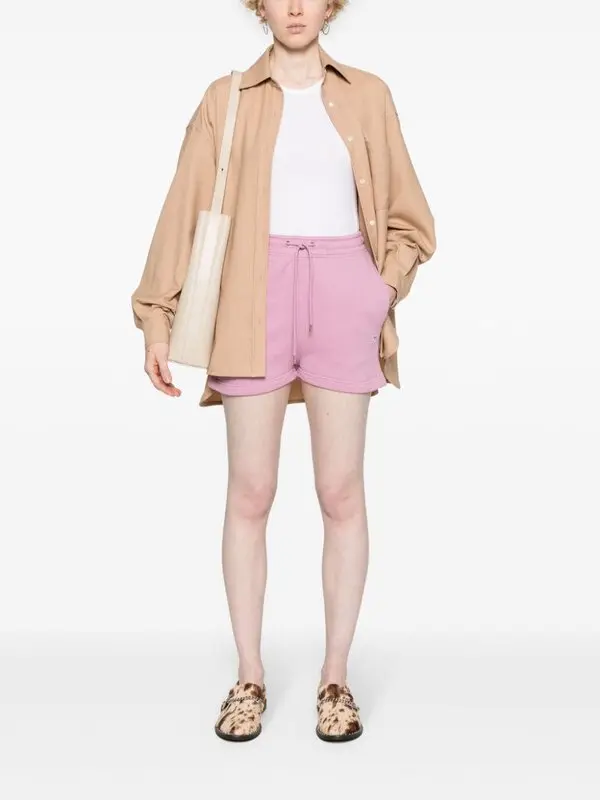 Maison Kitsuné Fox-patch Track Shorts - Pink