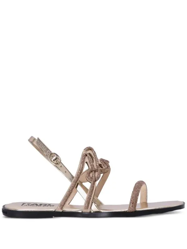 Karl Lagerfeld Olympia Crystal-embellished Sandals