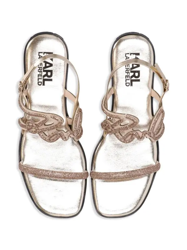Karl Lagerfeld Olympia Crystal-embellished Sandals