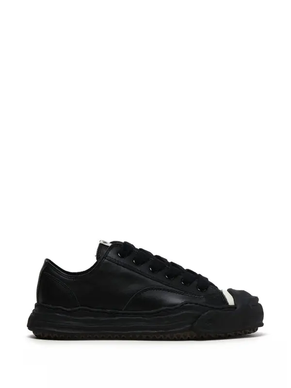 Mihara Yasuhiro Hank Og Sole Leather Sneakers - Black