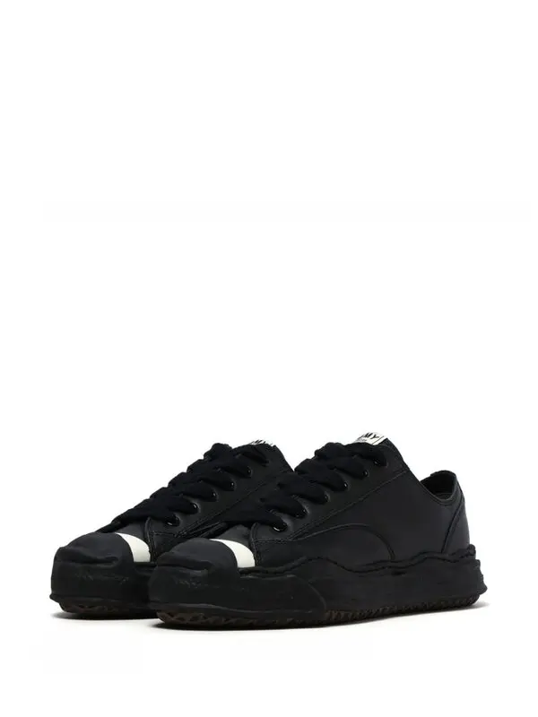 Mihara Yasuhiro Hank Og Sole Leather Sneakers - Black