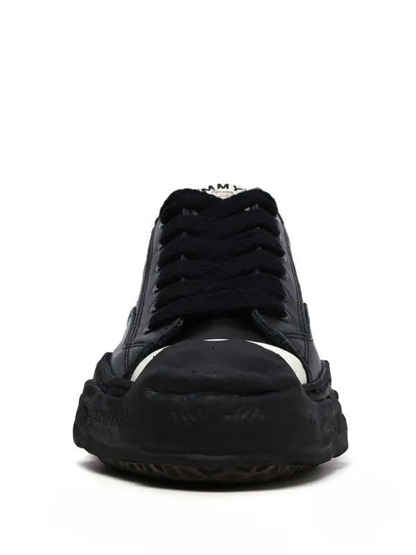 Mihara Yasuhiro Hank Og Sole Leather Sneakers - Black
