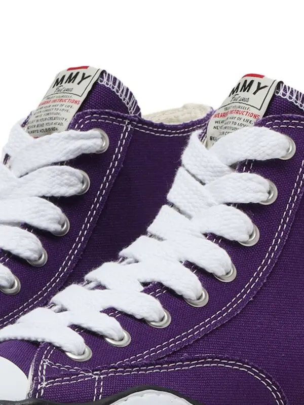Mihara Yasuhiro Peterson Og Sole Canvas Sneakers - Purple