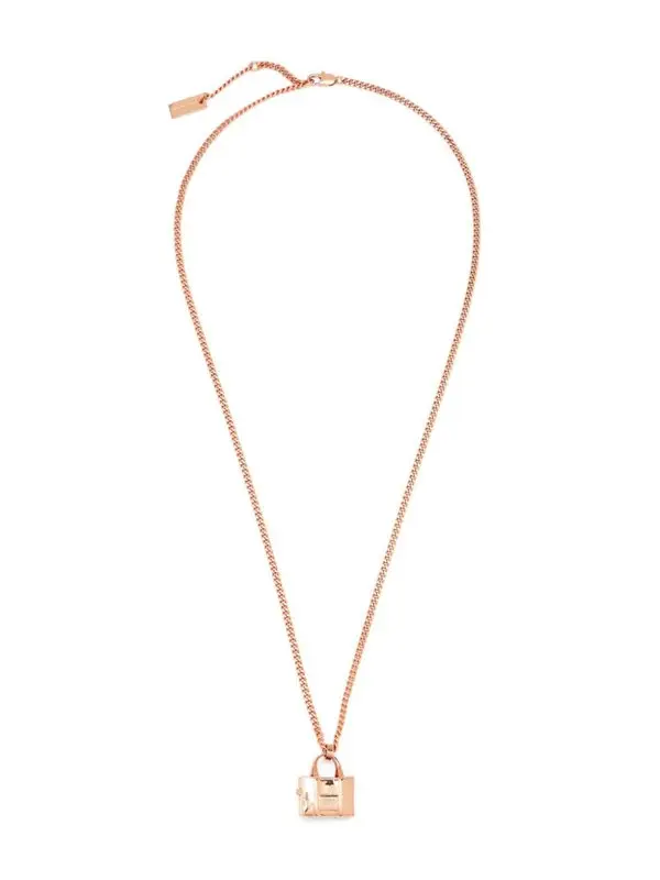 Marc Jacobs Mini Icon Tote Bag Charm Necklace - Pink