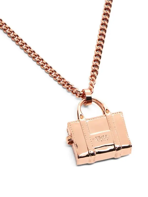 Marc Jacobs Mini Icon Tote Bag Charm Necklace - Pink