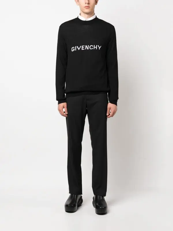Givenchy Logo Intarsia Wool Jumper