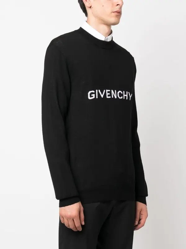 Givenchy Logo Intarsia Wool Jumper