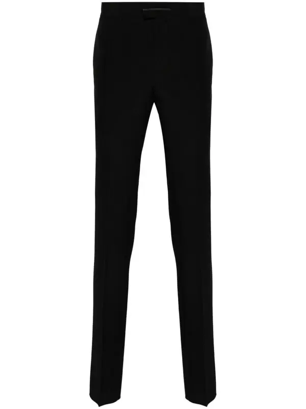 Givenchy Logo-plaque Straight Trousers - Black