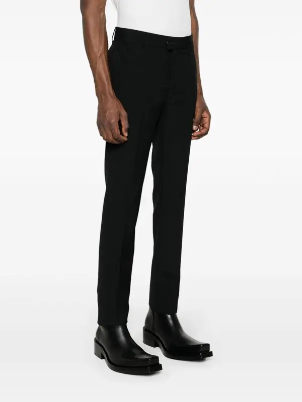 Givenchy Logo-plaque Straight Trousers - Black