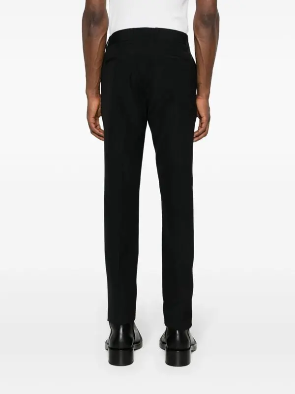 Givenchy Logo-plaque Straight Trousers - Black