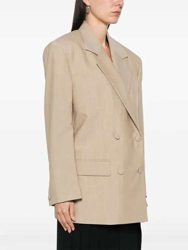 Givenchy Double-breasted Wool Blazer - Neutrals