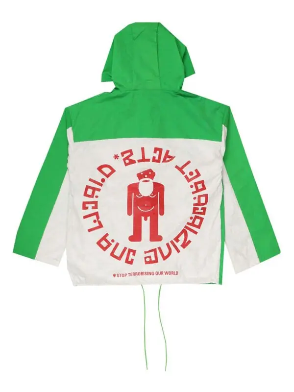 WALTER VAN BEIRENDONCK Graphic-print Hooded Jacket