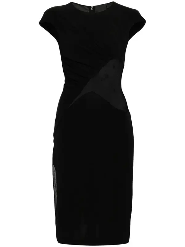 Givenchy Panelled Crepe Midi Dress