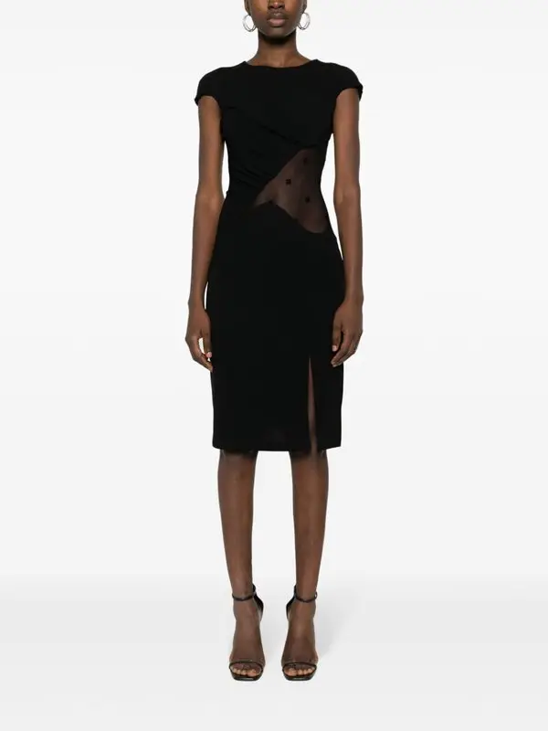 Givenchy Panelled Crepe Midi Dress