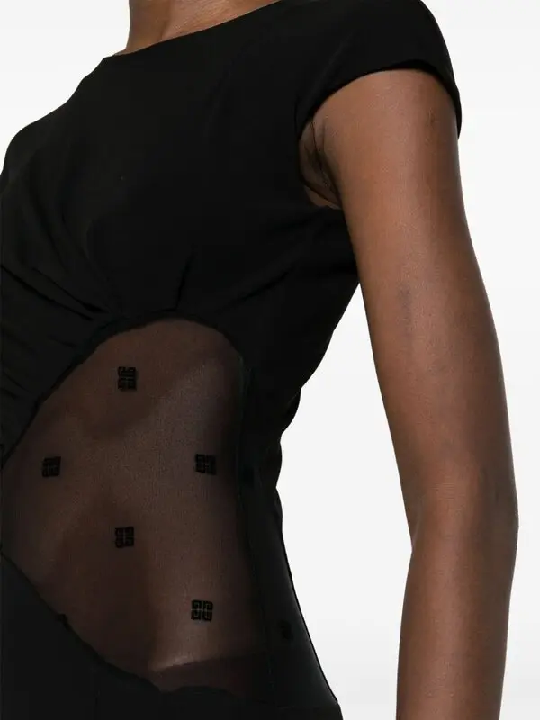 Givenchy Panelled Crepe Midi Dress