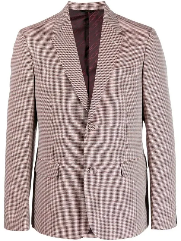 Fendi Single-breasted Houndstooth Blazer