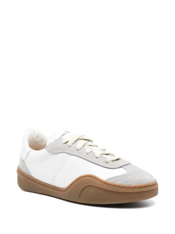 Acne Studios Panelled Leather Sneakers - Neutrals
