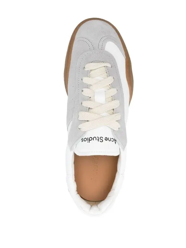 Acne Studios Panelled Leather Sneakers - Neutrals