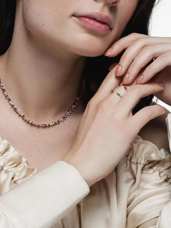 LARK & BERRY 14kt Veto Sapphire Necklace