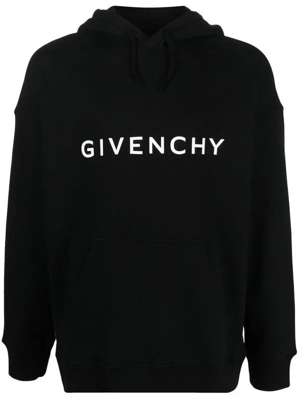 Givenchy Logo-print Drawstring Hoodie - Black