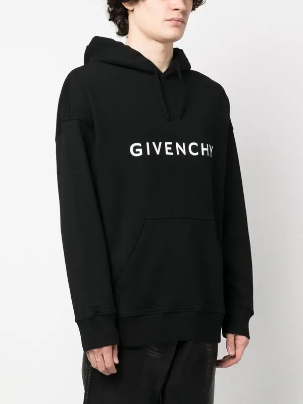 Givenchy Logo-print Drawstring Hoodie - Black
