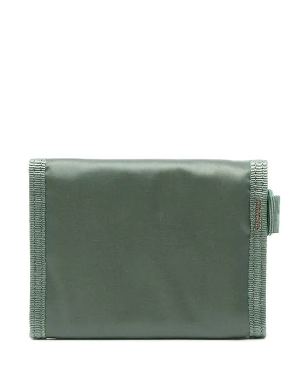 PORTER-YOSHIDA & CO Logo-appliqué Tri-fold Wallet - Green