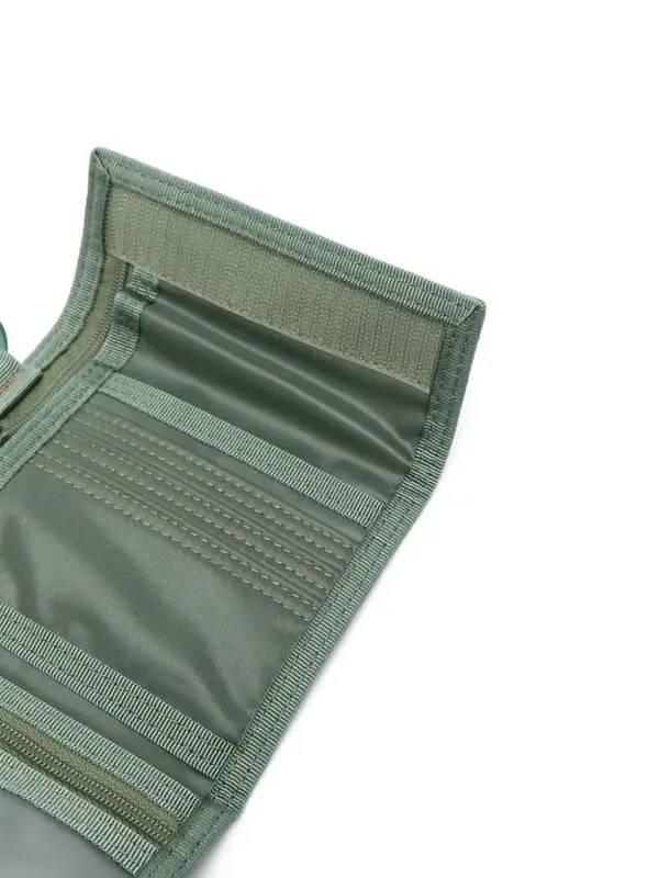 PORTER-YOSHIDA & CO Logo-appliqué Tri-fold Wallet - Green