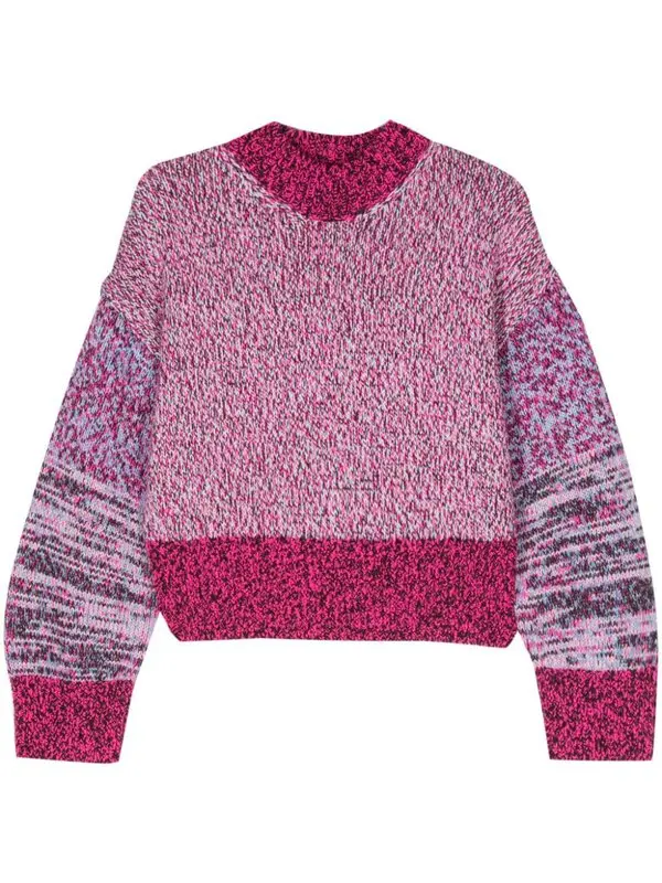 Loewe Anagram-detail Knitted Jumper - Pink