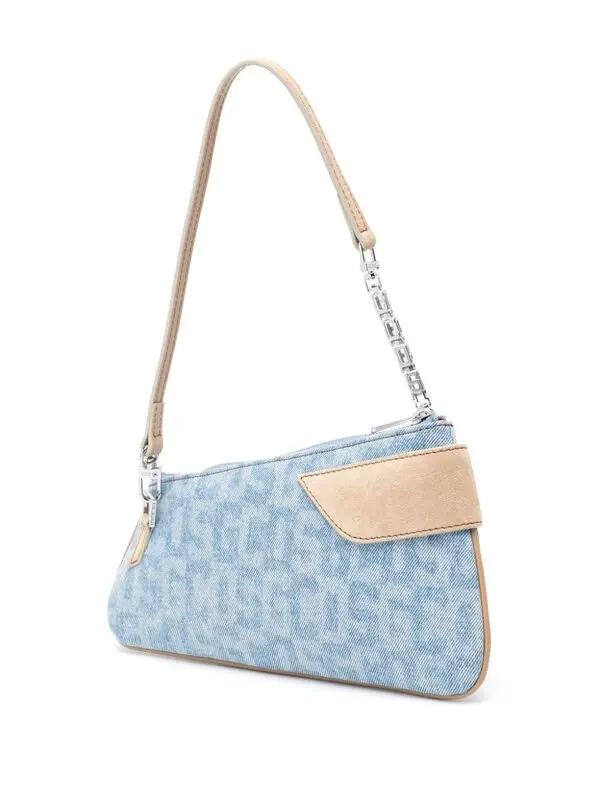 Gcds Logo-lettering Denim Shoulder Bag
