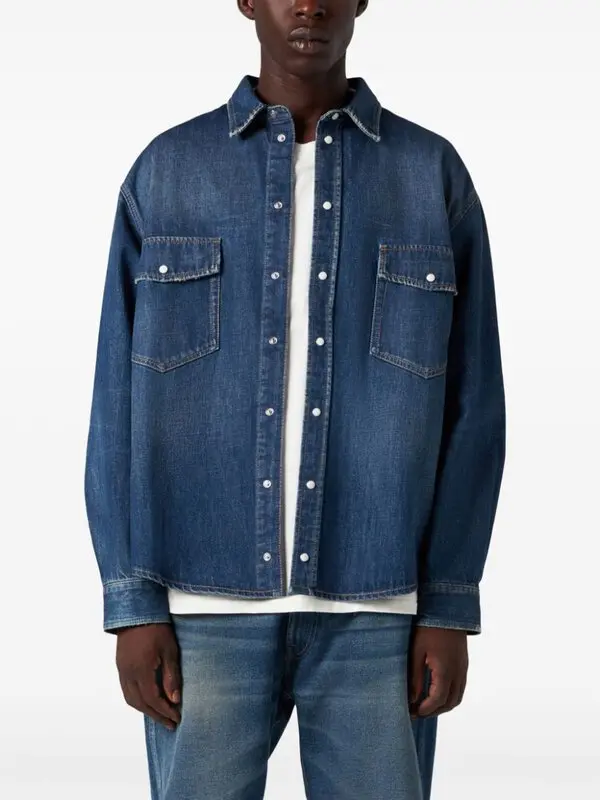 1989 STUDIO Logo-embossed Denim Shirt