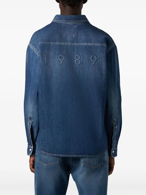 1989 STUDIO Logo-embossed Denim Shirt