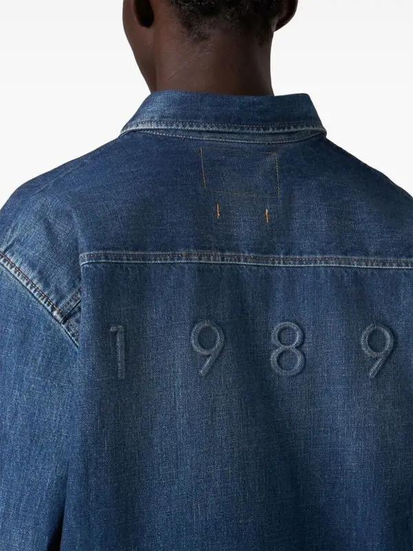 1989 STUDIO Logo-embossed Denim Shirt