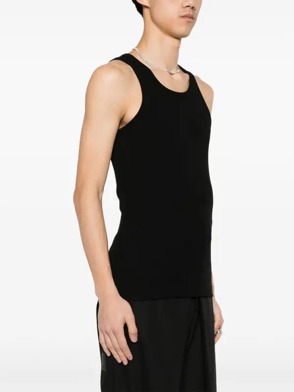 Givenchy Fine-ribbed Tank Top - Black
