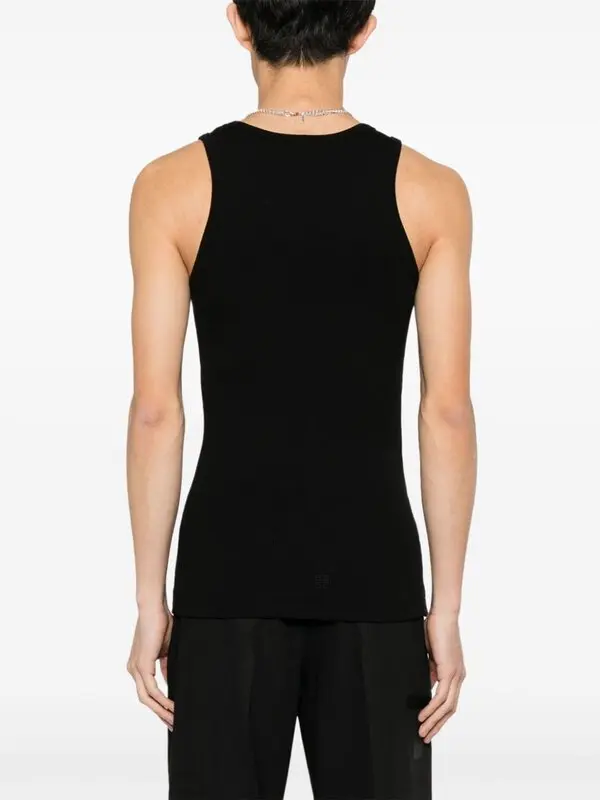 Givenchy Fine-ribbed Tank Top - Black