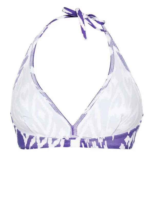 ERES Storm Abstract-print Bikini Top