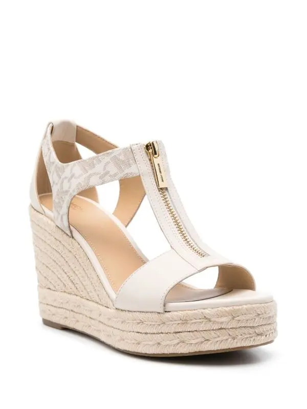 Michael Kors Berkley 100mm Wedge Espadrilles - Neutrals