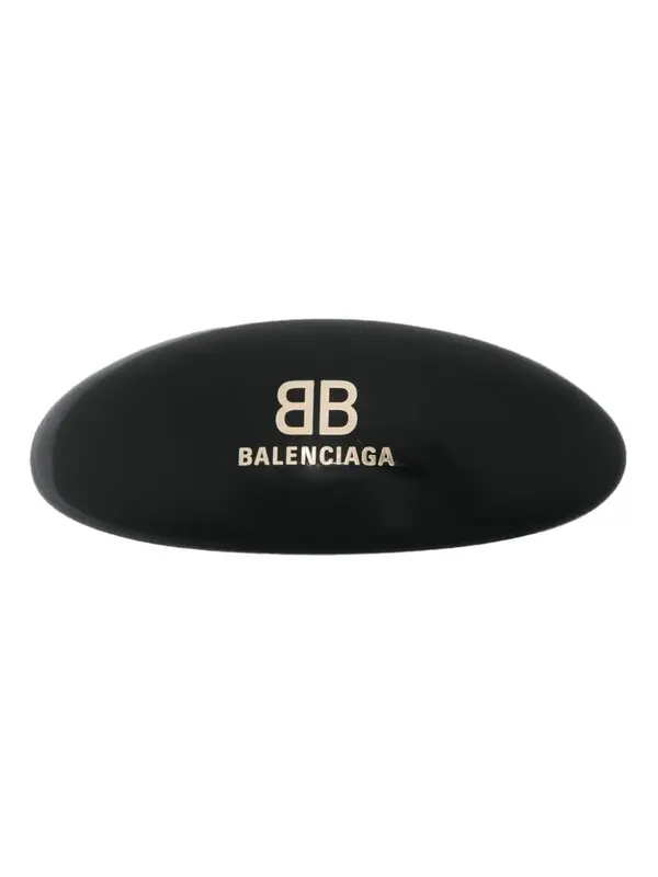 Balenciaga Logo Hair Clip - Black