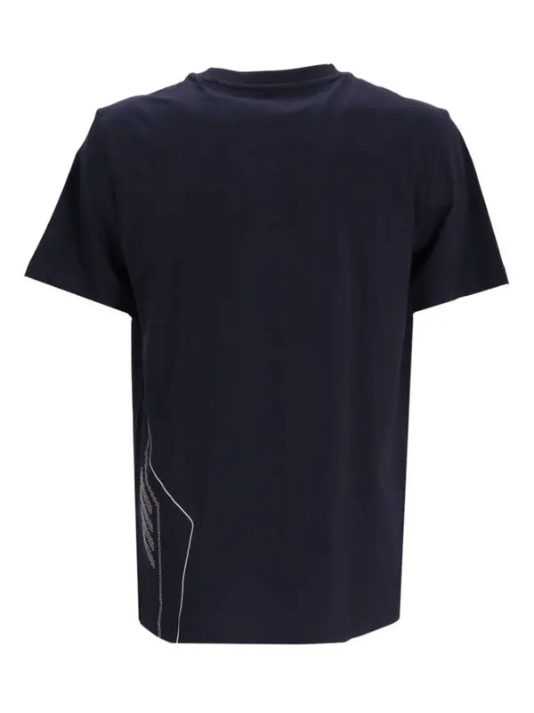 BOSS Logo-print Cotton T-shirt - Blue