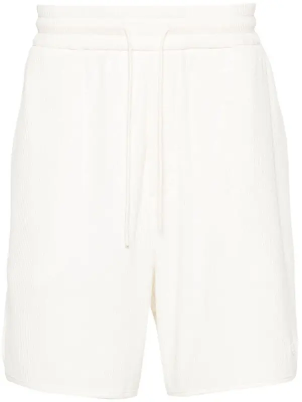 Emporio Armani Mid-rise Ribbed Track Shorts